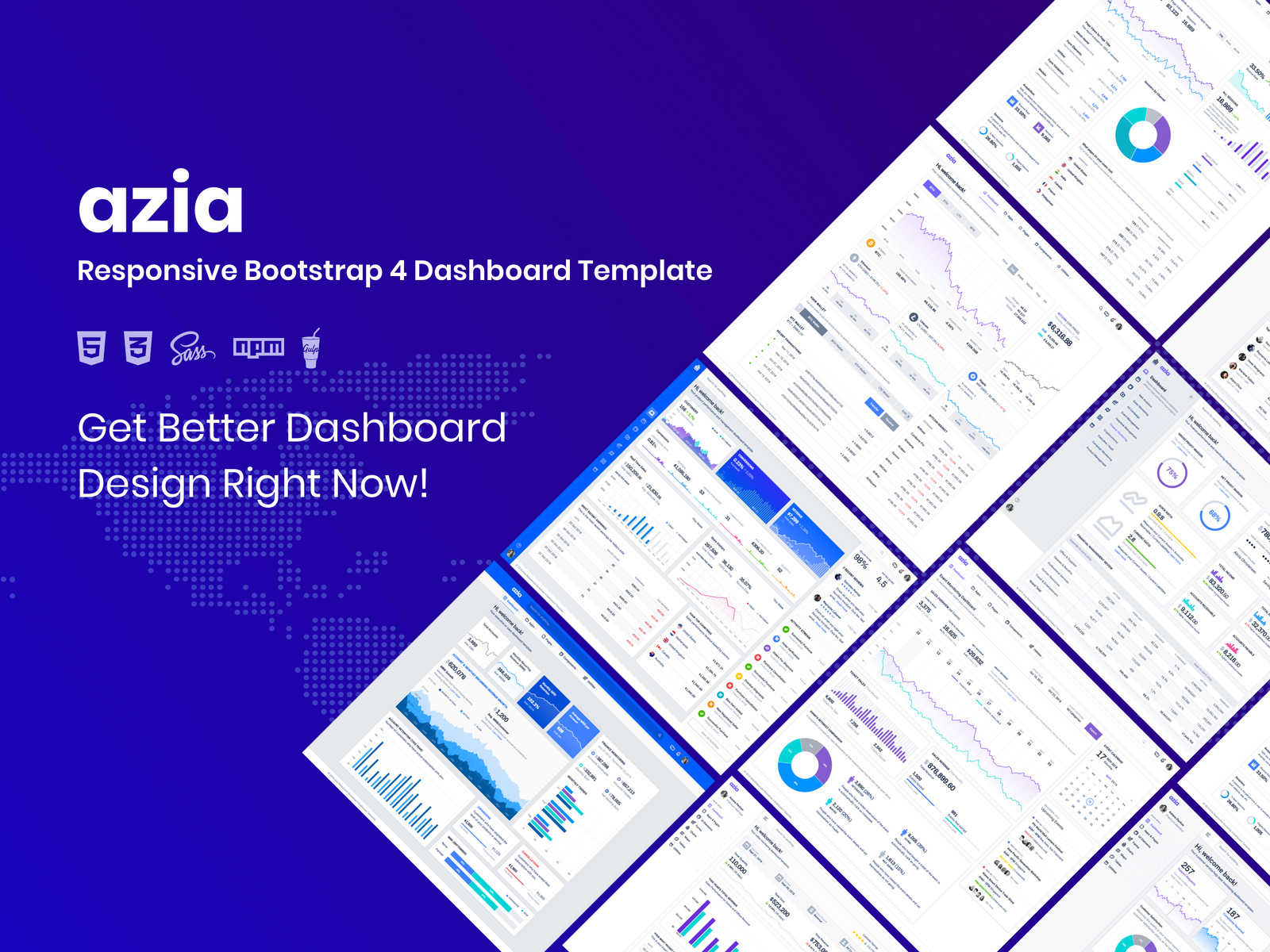 Azia Admin Dashboard by BootstrapDash on Dribbble