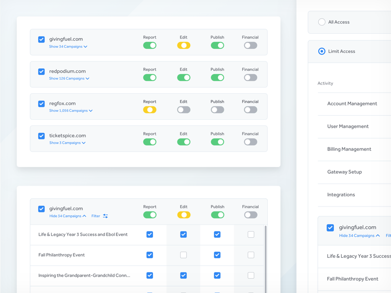 User Permissions by Ryan Nordyke on Dribbble