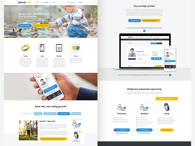 Save-Me by Alex Lingeman on Dribbble