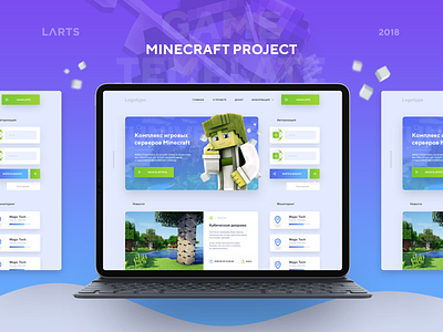 MineCraft Project Game template by TymofeevART on Dribbble