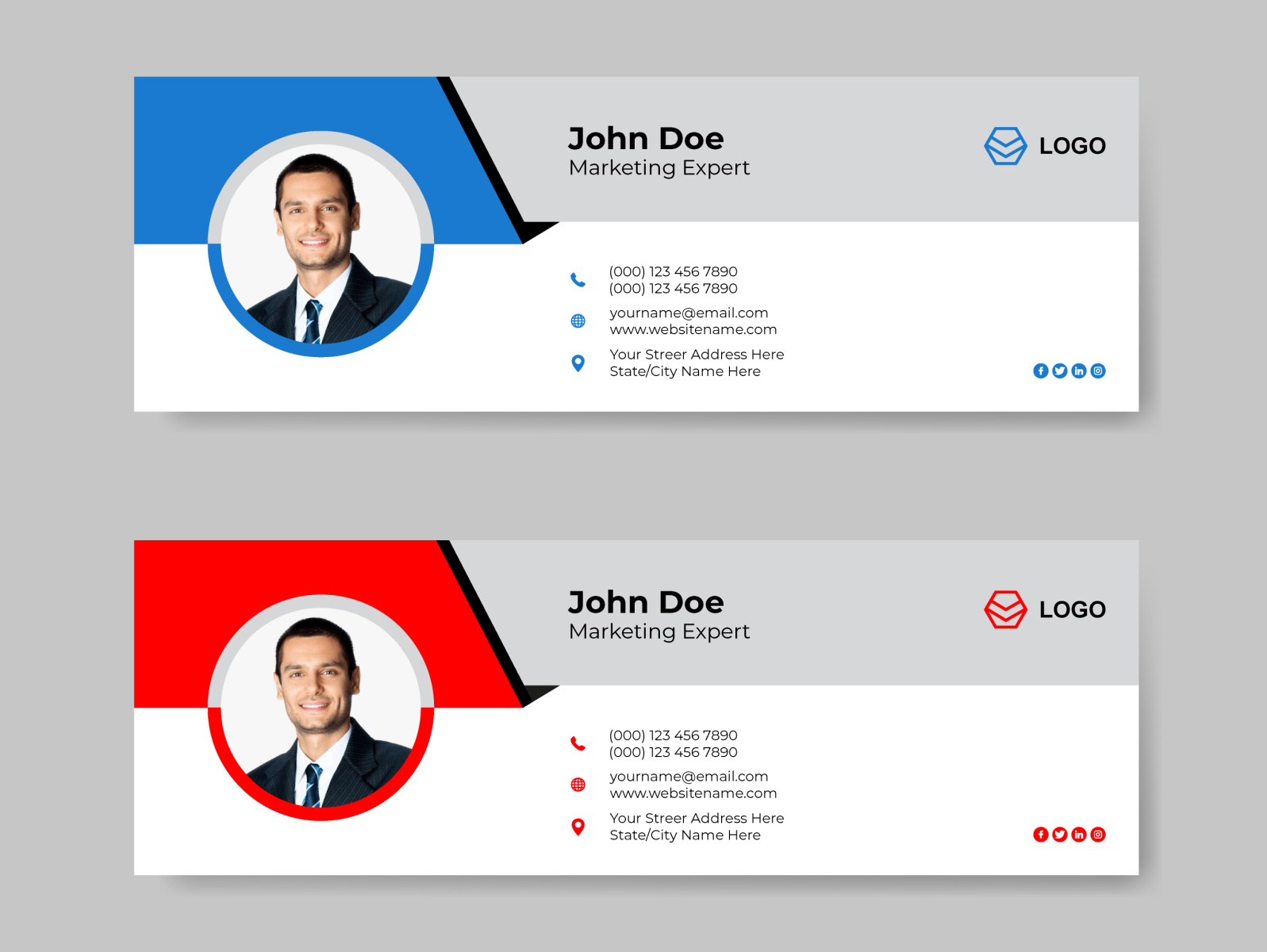 Email signature template design by Rubel Miah on Dribbble