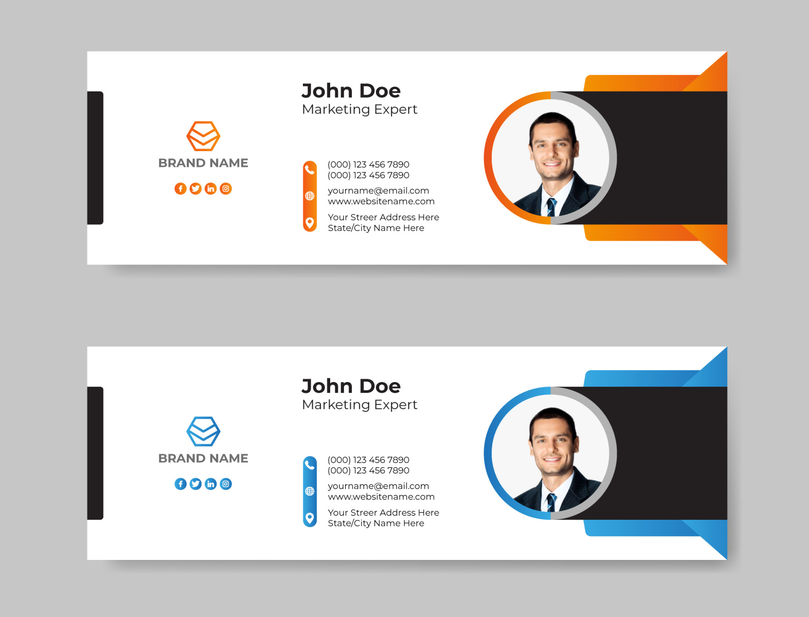 Email signature template design by Rubel Miah on Dribbble