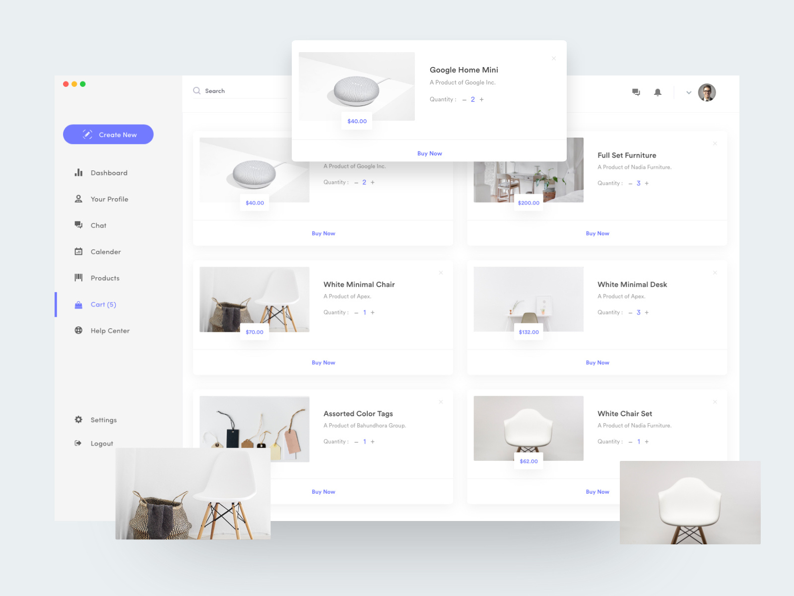 Dashboard Interface (Cart Screen) by Majedul Islam Khan for DCU on Dribbble