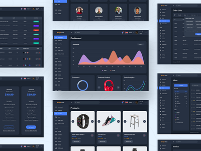 Dashboard UI Kit by Majedul Islam Khan for Brightscout on Dribbble
