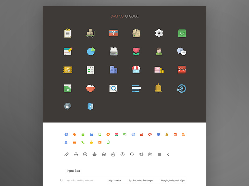 Another angle about the UI Guide by Micky Wang on Dribbble