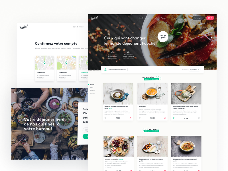 Popchef - Ecommerce restaurant by David Magère on Dribbble