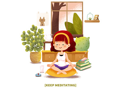 Keep meditating by MAVIS TSANG on Dribbble