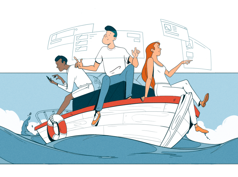 Lifeboat by Hound Studio on Dribbble