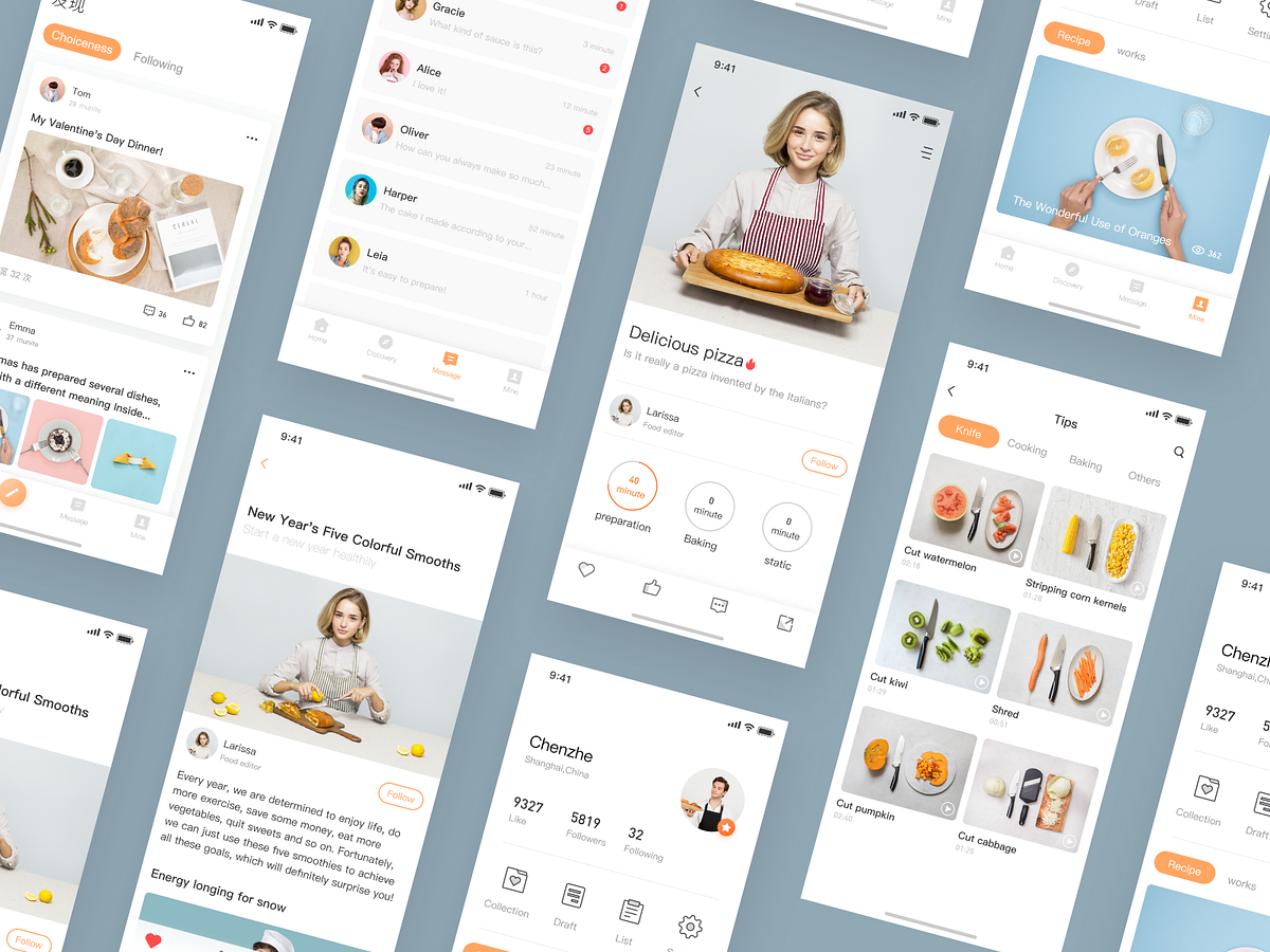Food Application Interface by Chenzhee on Dribbble