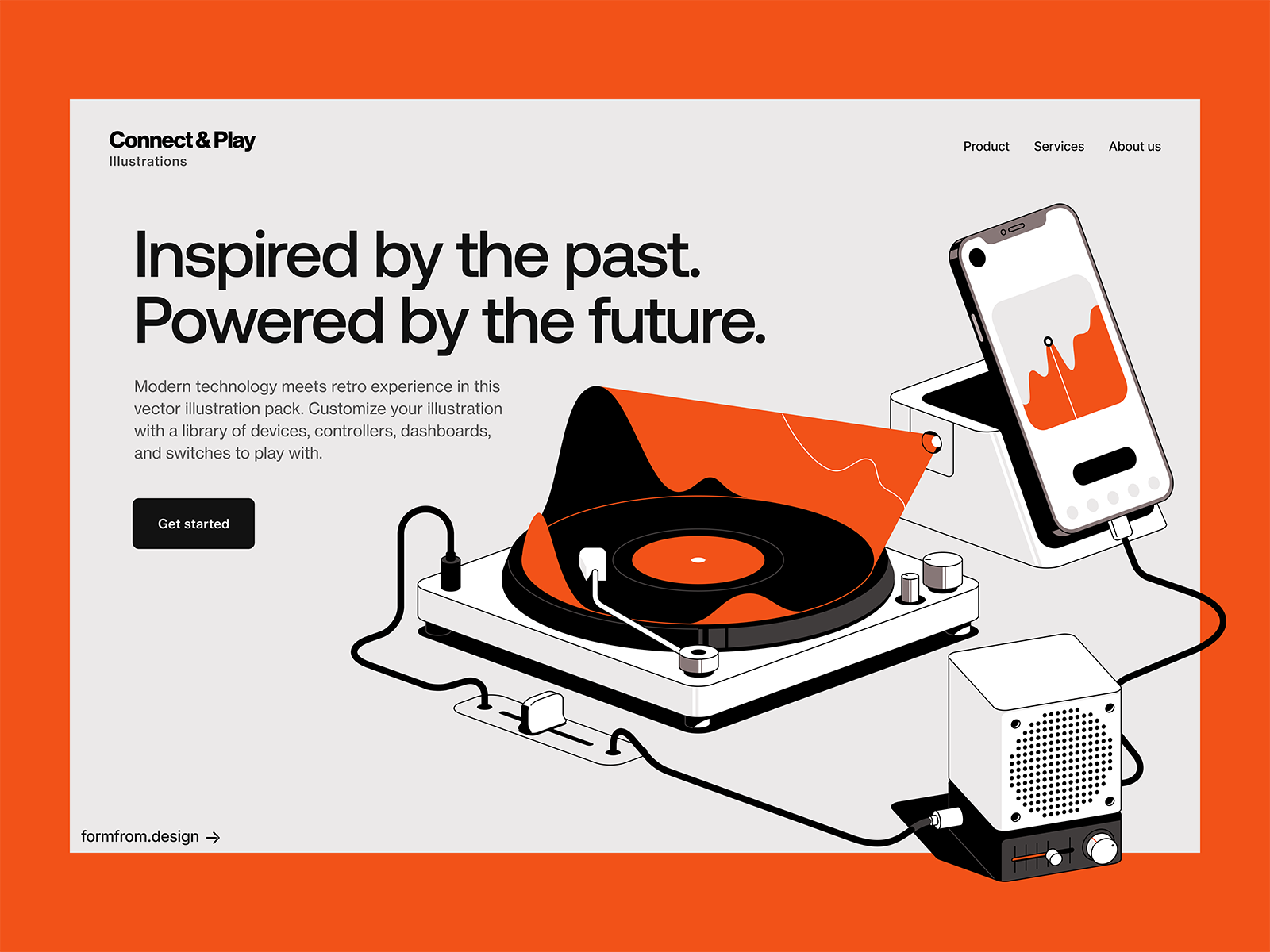 Connect & Play — Illustration Set by Dmitrii Kharchenko for FormFrom on ...