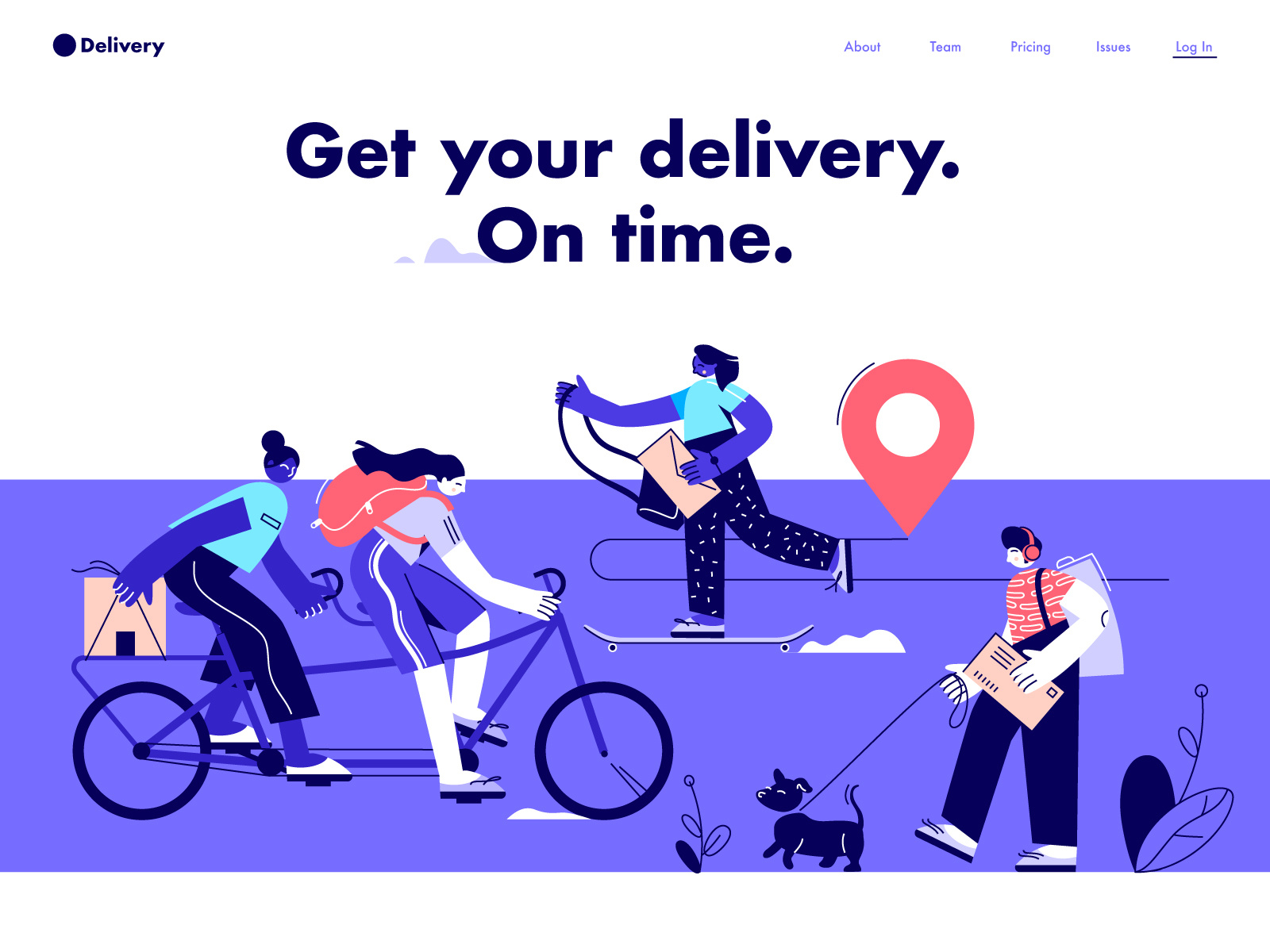 Delivery Concept by Dmitrii Kharchenko on Dribbble