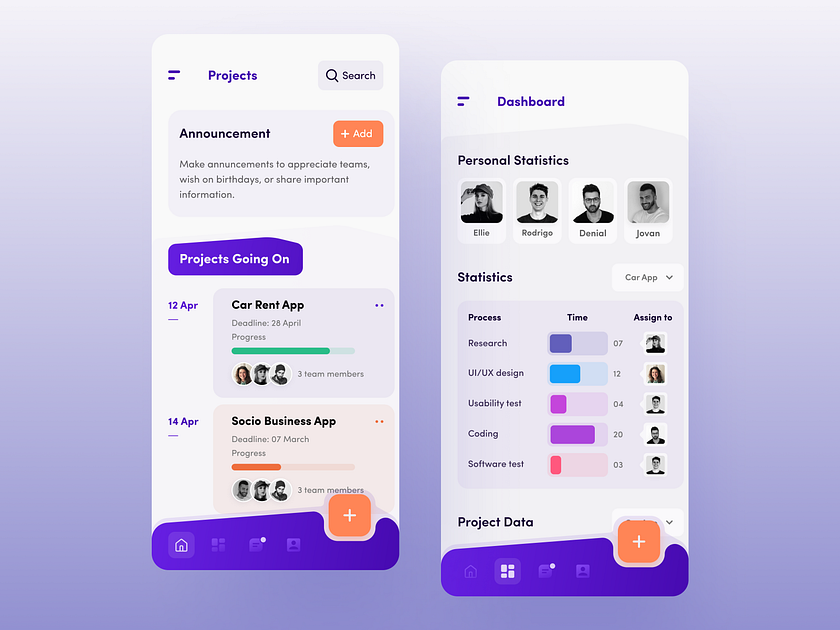 Project Management App by Hachibur Rahman on Dribbble