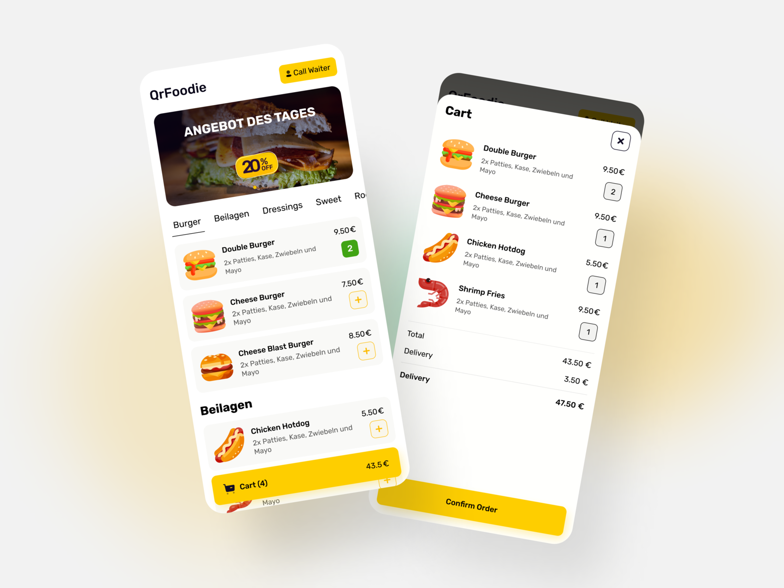 Qr Foodie - Restaurant food ordering app by Hachibur Rahman on Dribbble