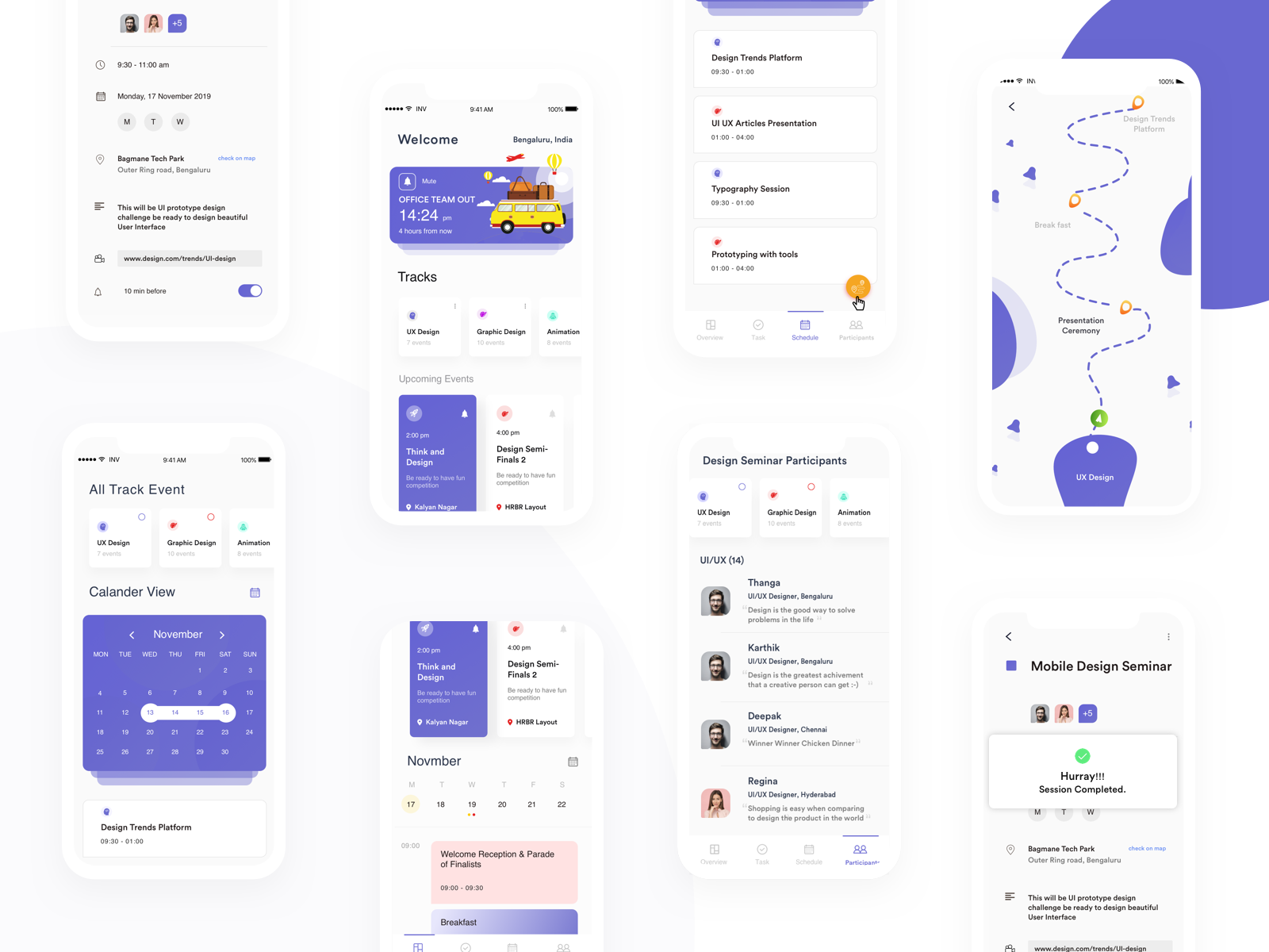 Event Tracking App concept by Thangakumaran on Dribbble