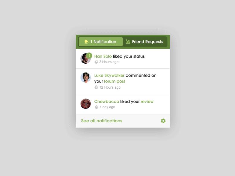 Notification Animation by James Dunkley on Dribbble