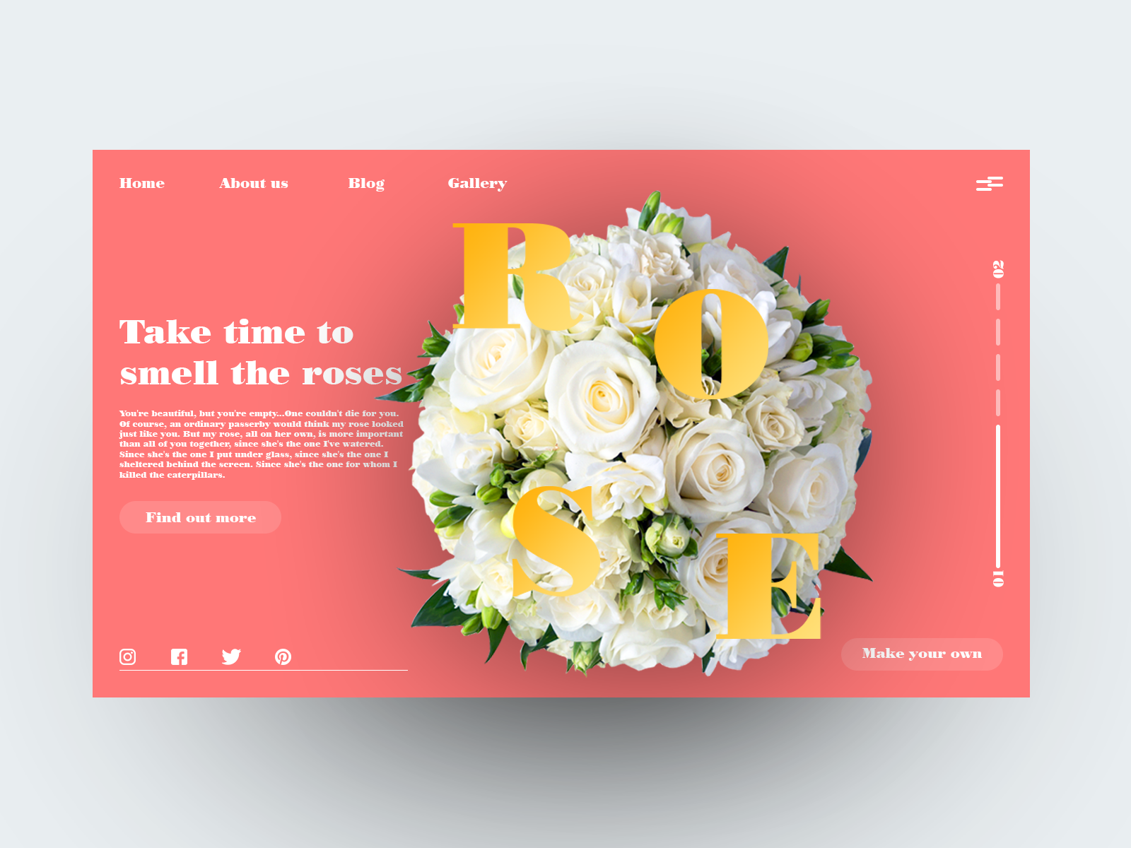Flow Er "Rose Web" by LashaKick on Dribbble