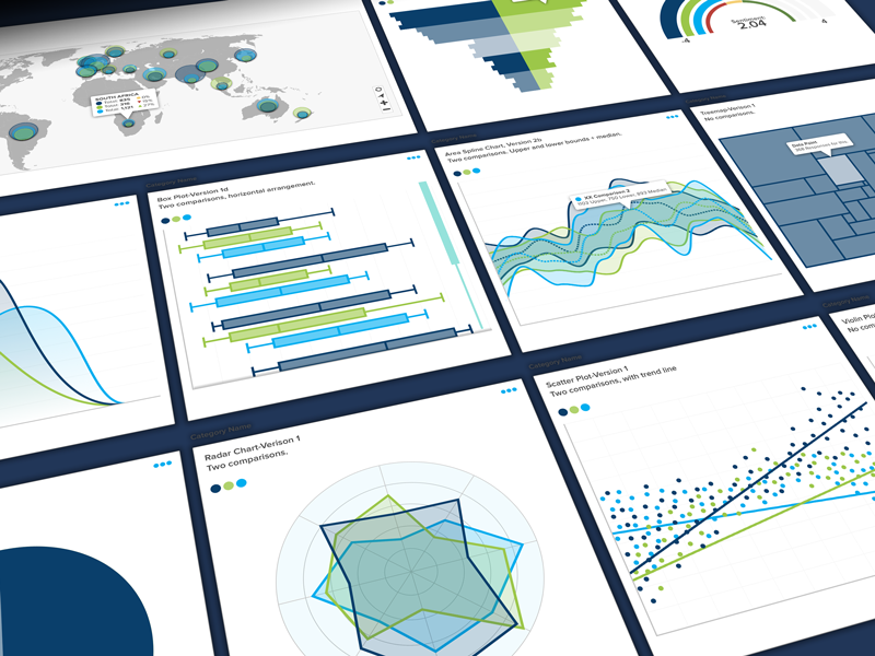 Data Visualization Cards by Karl Kaufmann on Dribbble