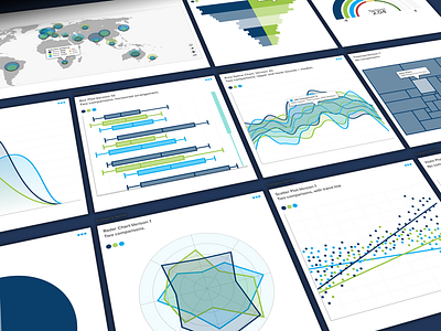 Data Visualization Cards by Karl Kaufmann on Dribbble