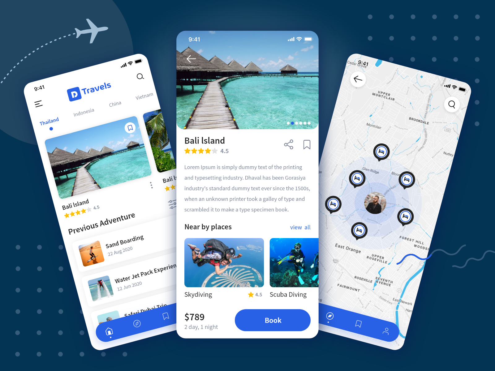 Travel Guide App Design by Dhaval Gorasiya on Dribbble