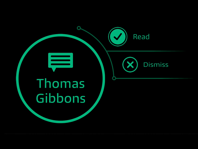 HUD Notification Animation by Kathy Chau for Digital Products on Dribbble