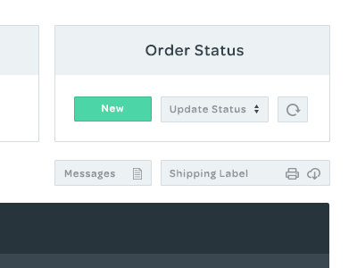 Update Order Status Dropdown by Tom Pickering for MadeByShape on Dribbble