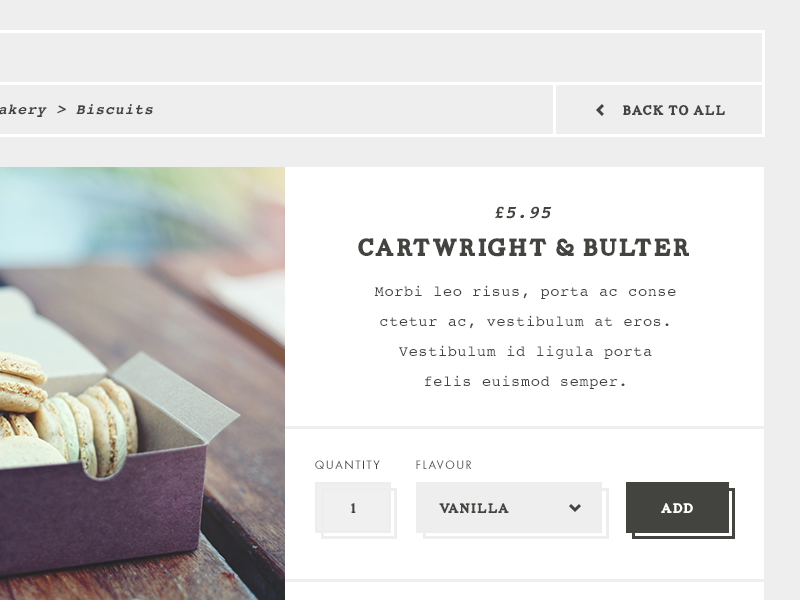 E-Commerce Design by Tom Pickering | Dribbble