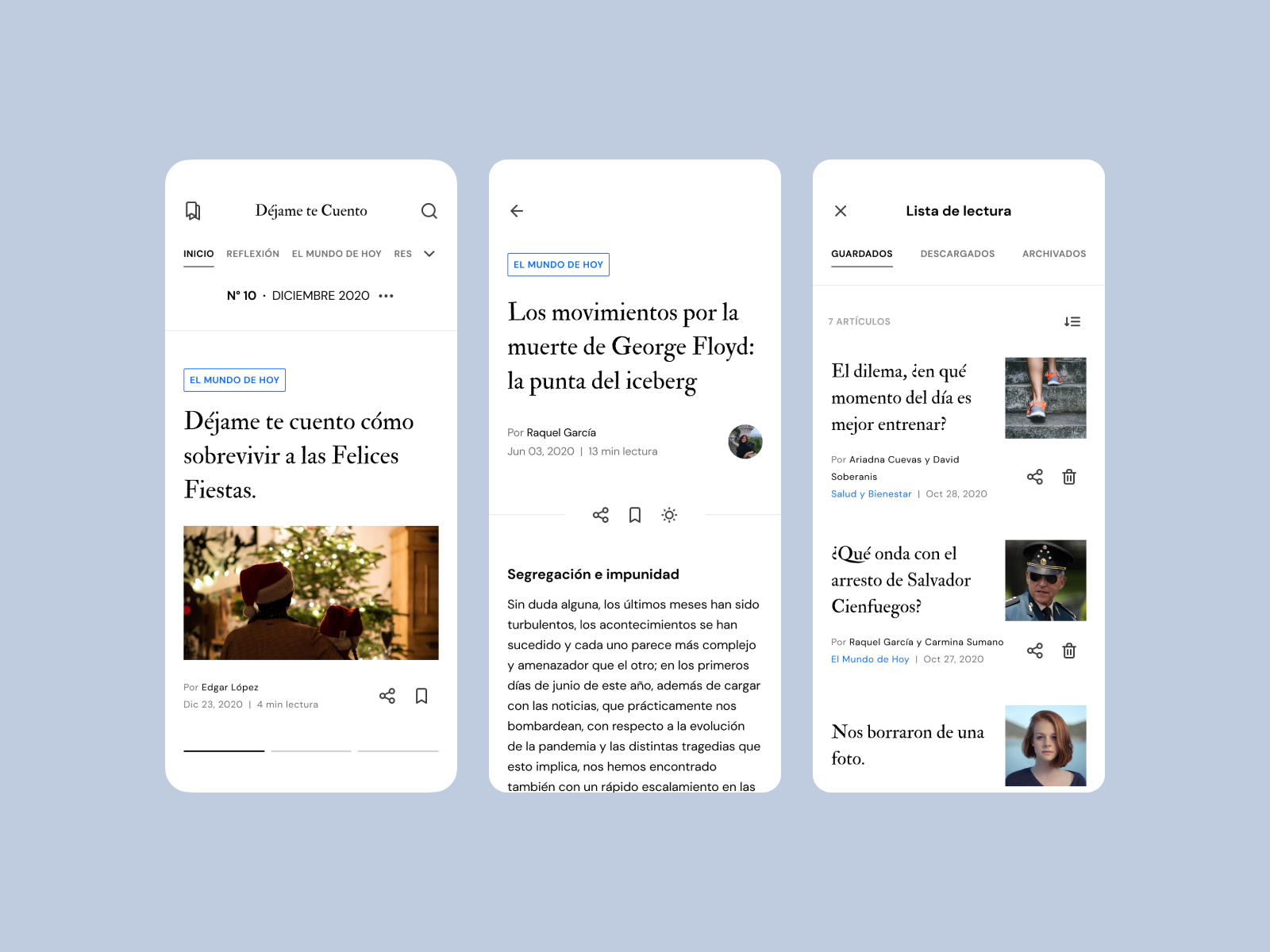 Magazine UI Design - Light by Fabrizzio Moncada on Dribbble