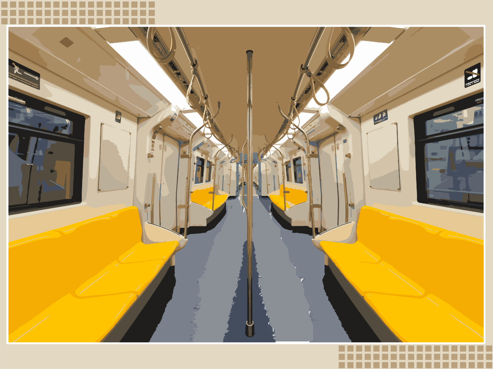 Train illustration by Tusi Das on Dribbble