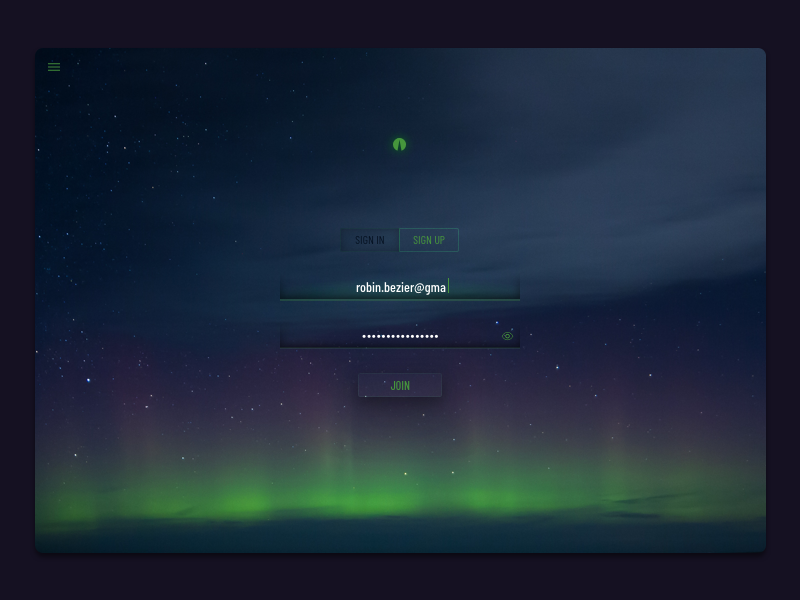 Daily UI #01 - Sign Up by Mark Clayton on Dribbble