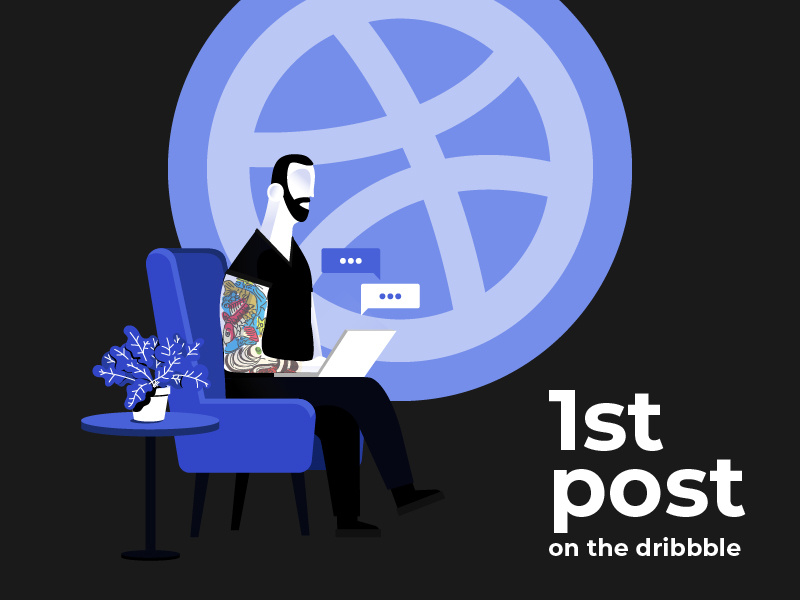 1st Post by Abbi_Kerimov on Dribbble