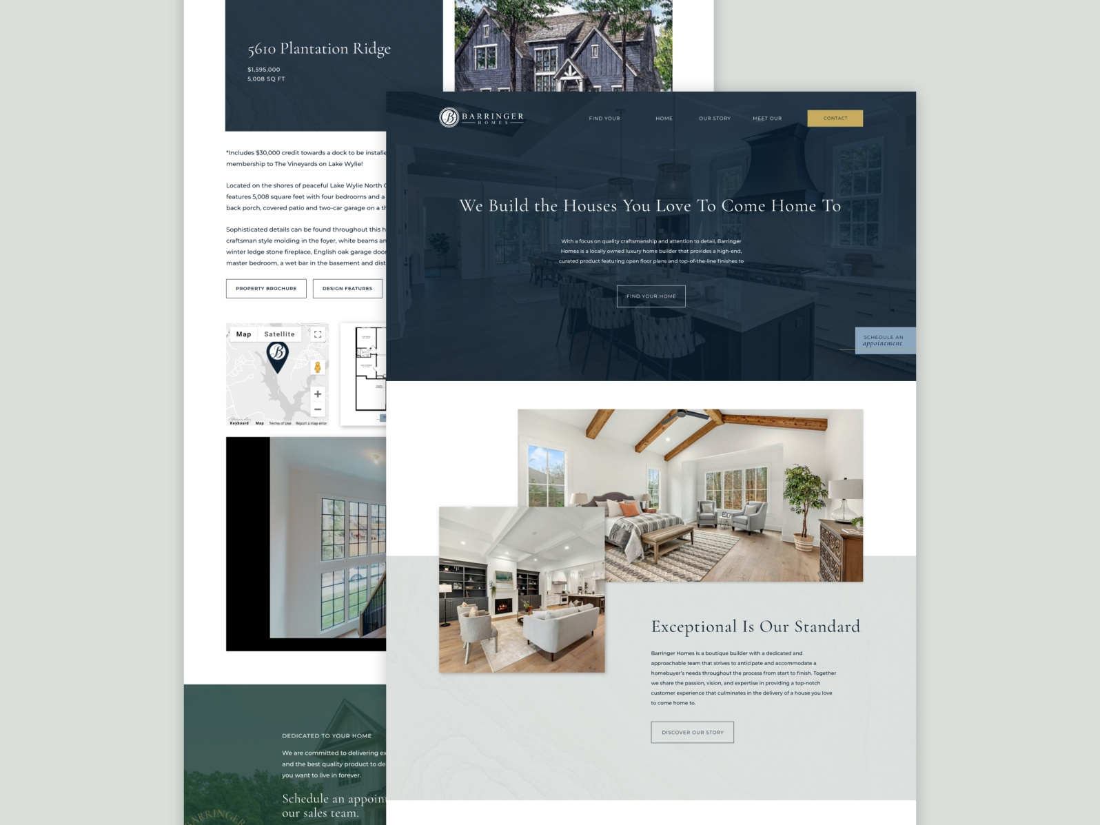Luxury Homebuilder Website Design by Laura Wyatt on Dribbble