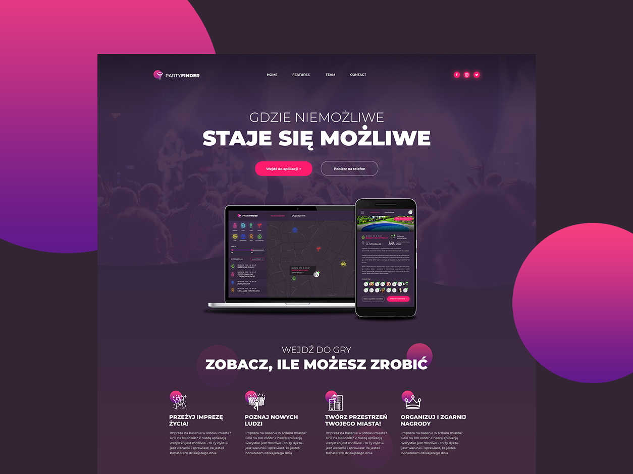 Party Finder LP by Łukasz Wróbel on Dribbble