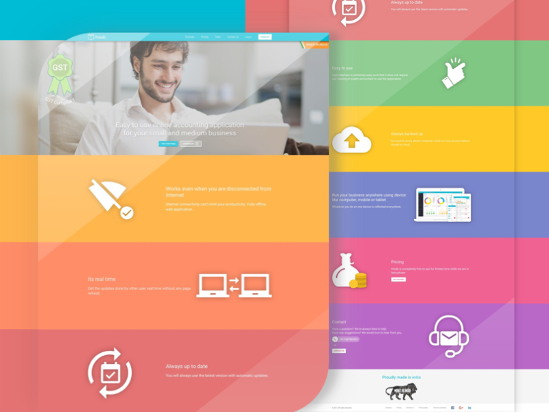hisab Website design by Shailesh Nakrani on Dribbble