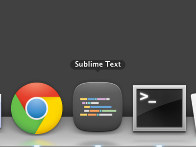 Sublime Text Icon - Dark by Andreas Eldh on Dribbble