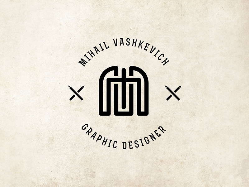 My work logo by Mihail on Dribbble