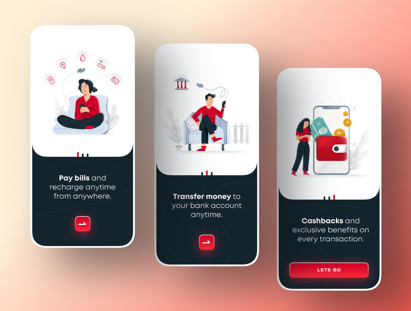 Mobile Wallet Onboarding by Satwik Pachineela on Dribbble