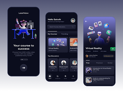 Learning App by Satwik Pachineela on Dribbble