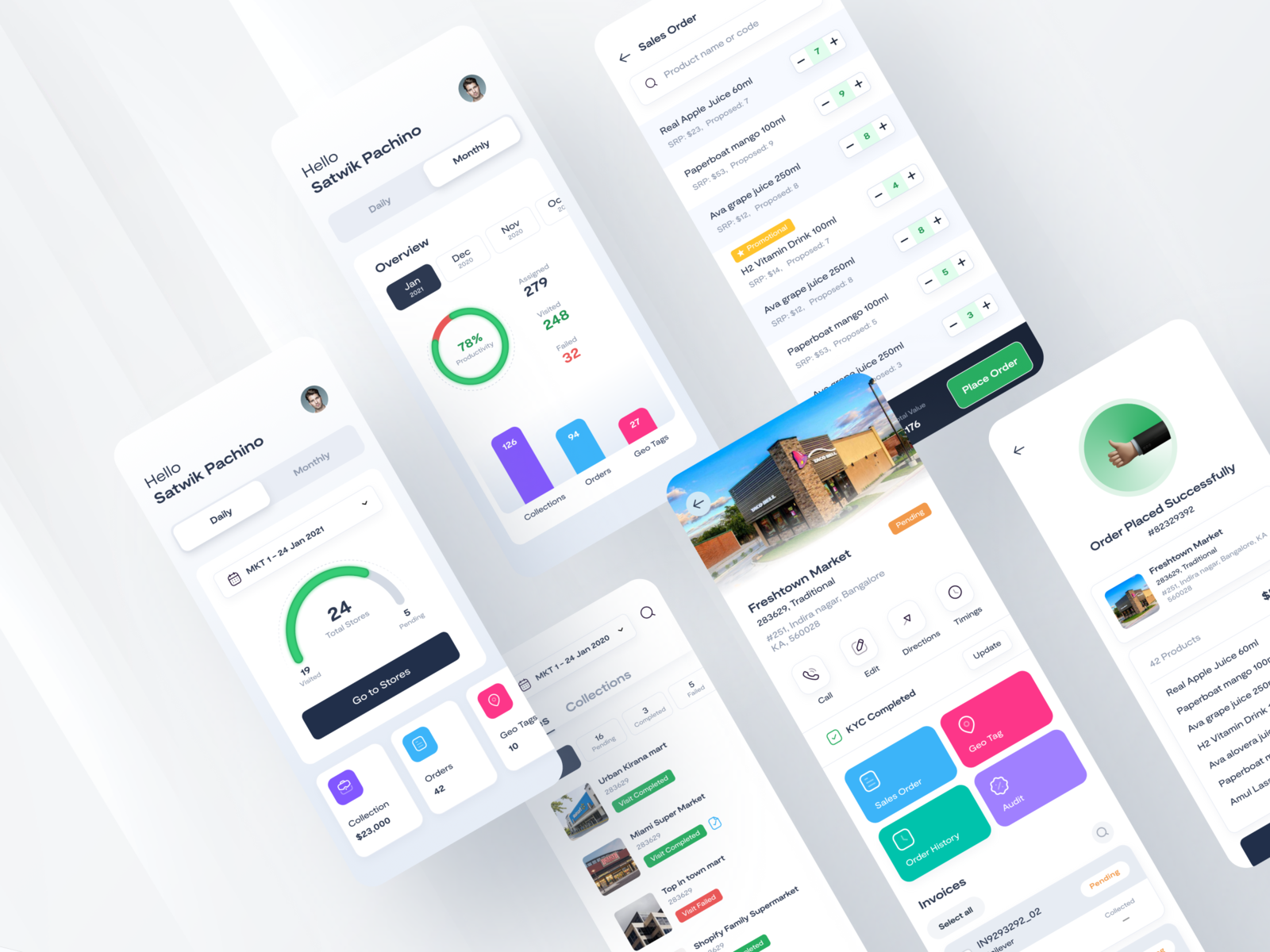 Ecommerce Salesman App by Satwik Pachineela on Dribbble