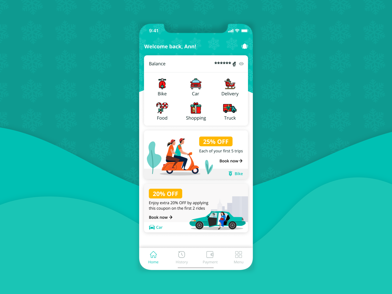 Rail-hailing App concept by Anh Hoang Nguyen on Dribbble
