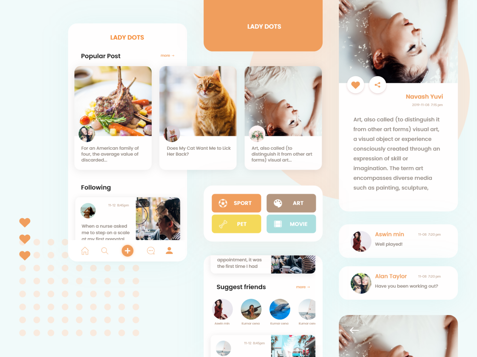 Daily UI 035 Blog Post by Yuwei on Dribbble