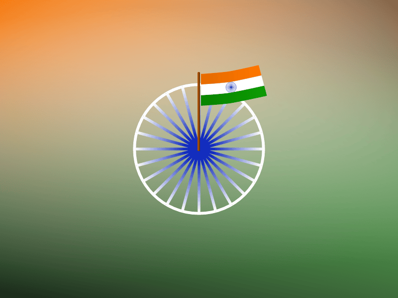 Indian Flag Animated Wallpaper 3d