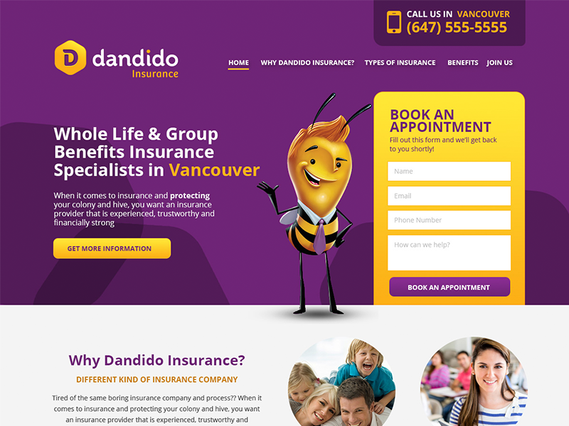 Dandido MicroSite by Gian Di Serafino on Dribbble