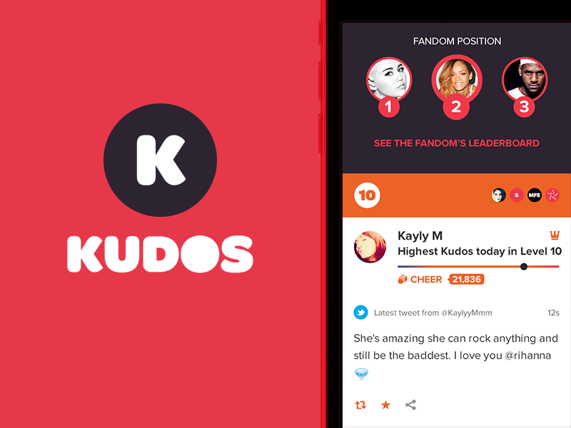 Kudos - The fan reputation and reward app by Neil Macleod on Dribbble