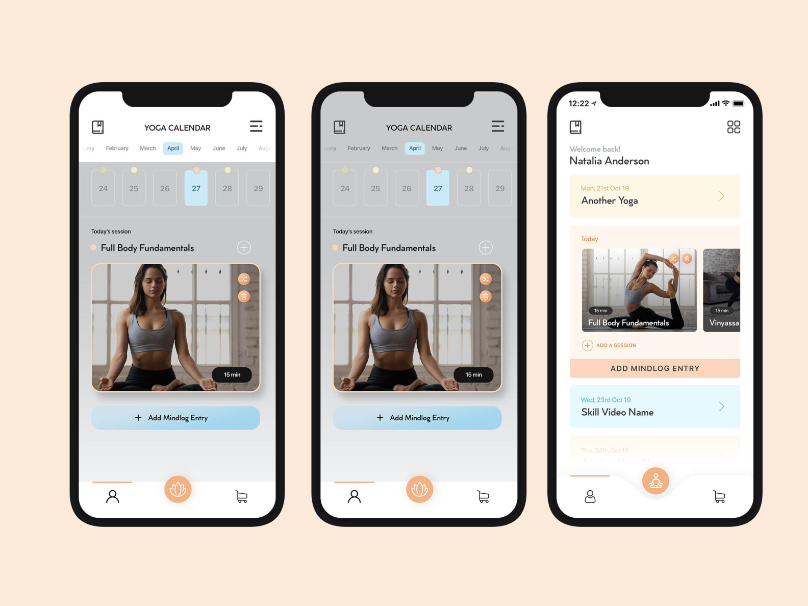 Yoga App by STRMLINED on Dribbble