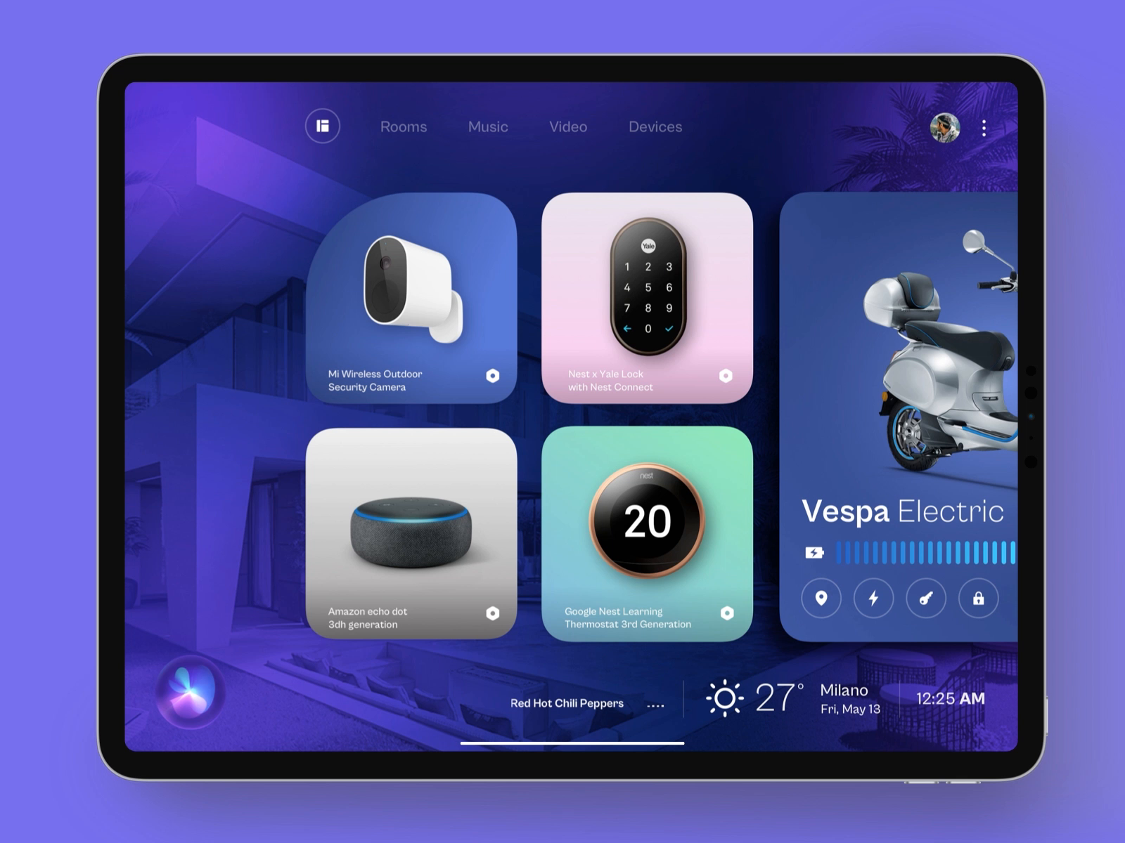 The next 👉🏻 “Smart Home Hub” FLAT VERSION by Giulio Cuscito on Dribbble