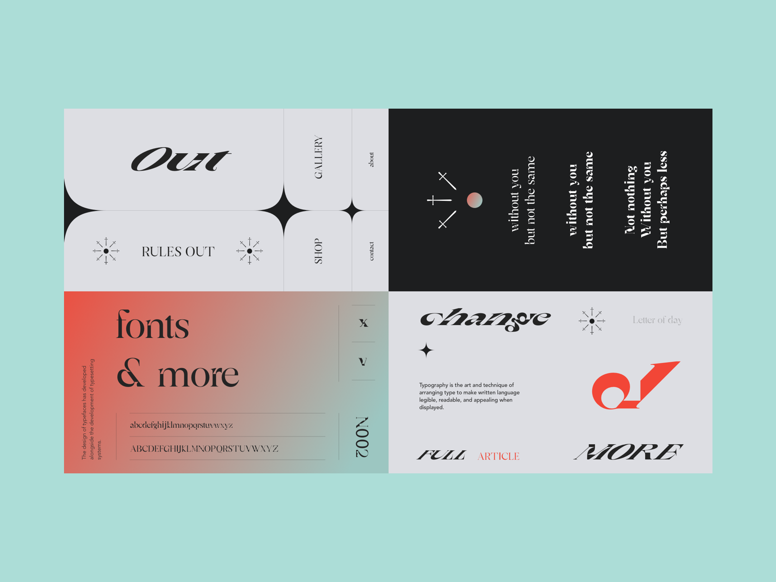Typography Layouts by Irakli Nadirashvili on Dribbble