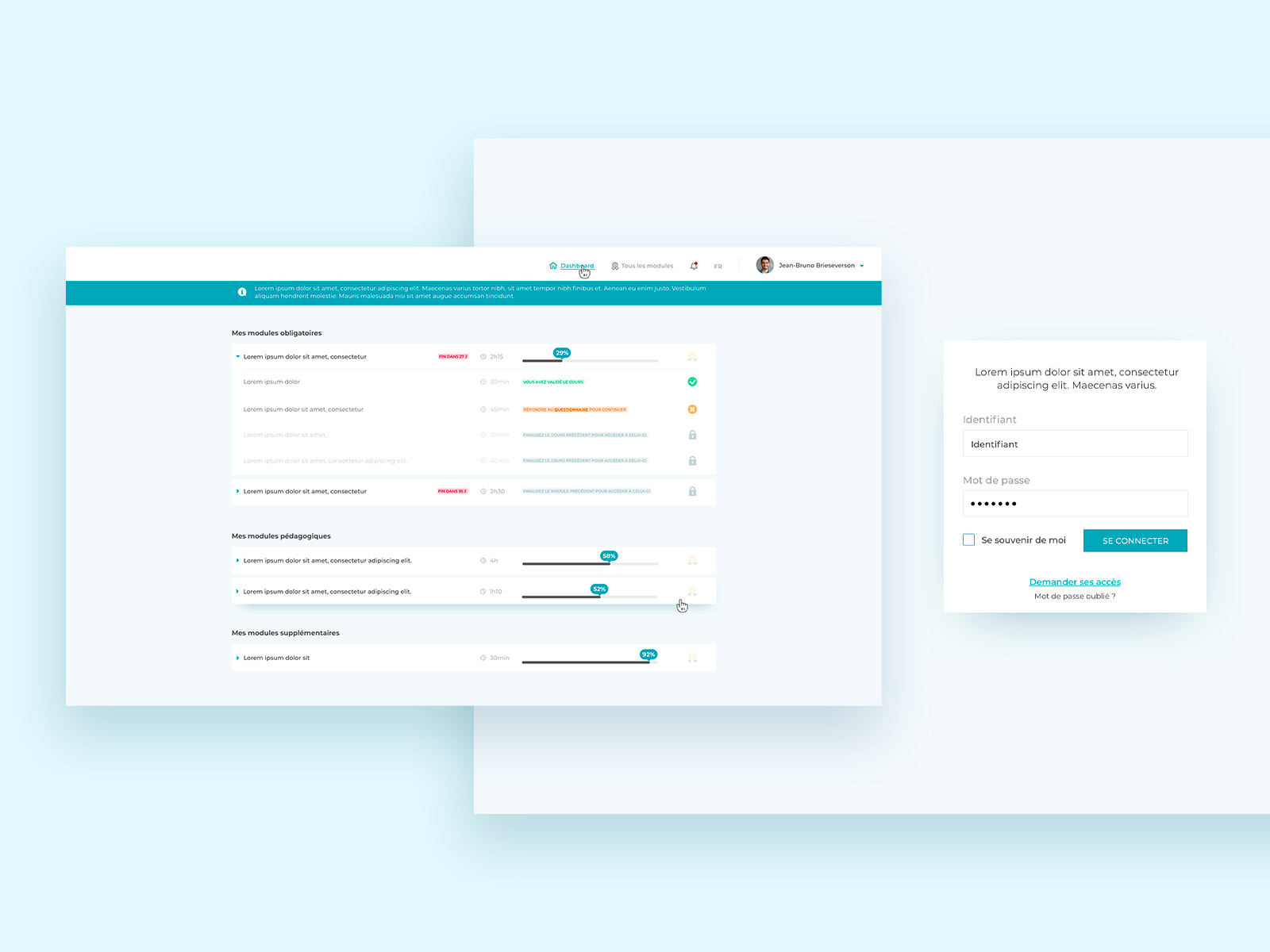 Dashboard by Caroline Bourdeaux on Dribbble