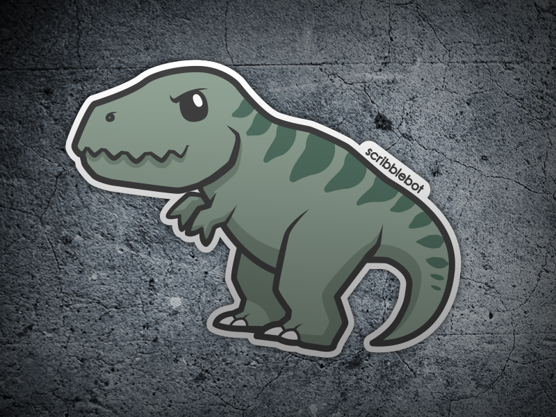 Rex Sticker by Andy Romero on Dribbble