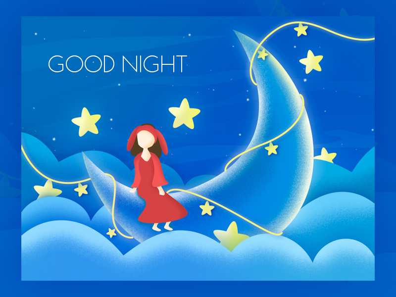 good night by Frost花 on Dribbble