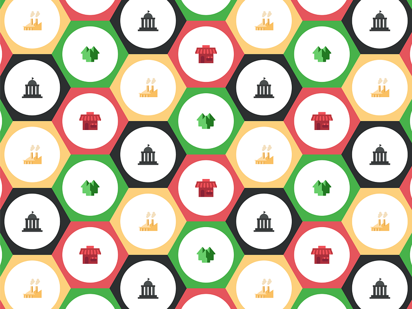 City Board Game Tiles by Alwyn Tan on Dribbble